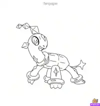 Terapagos Terastal Form Coloring Page - Free Printable Pokemon Coloring ...