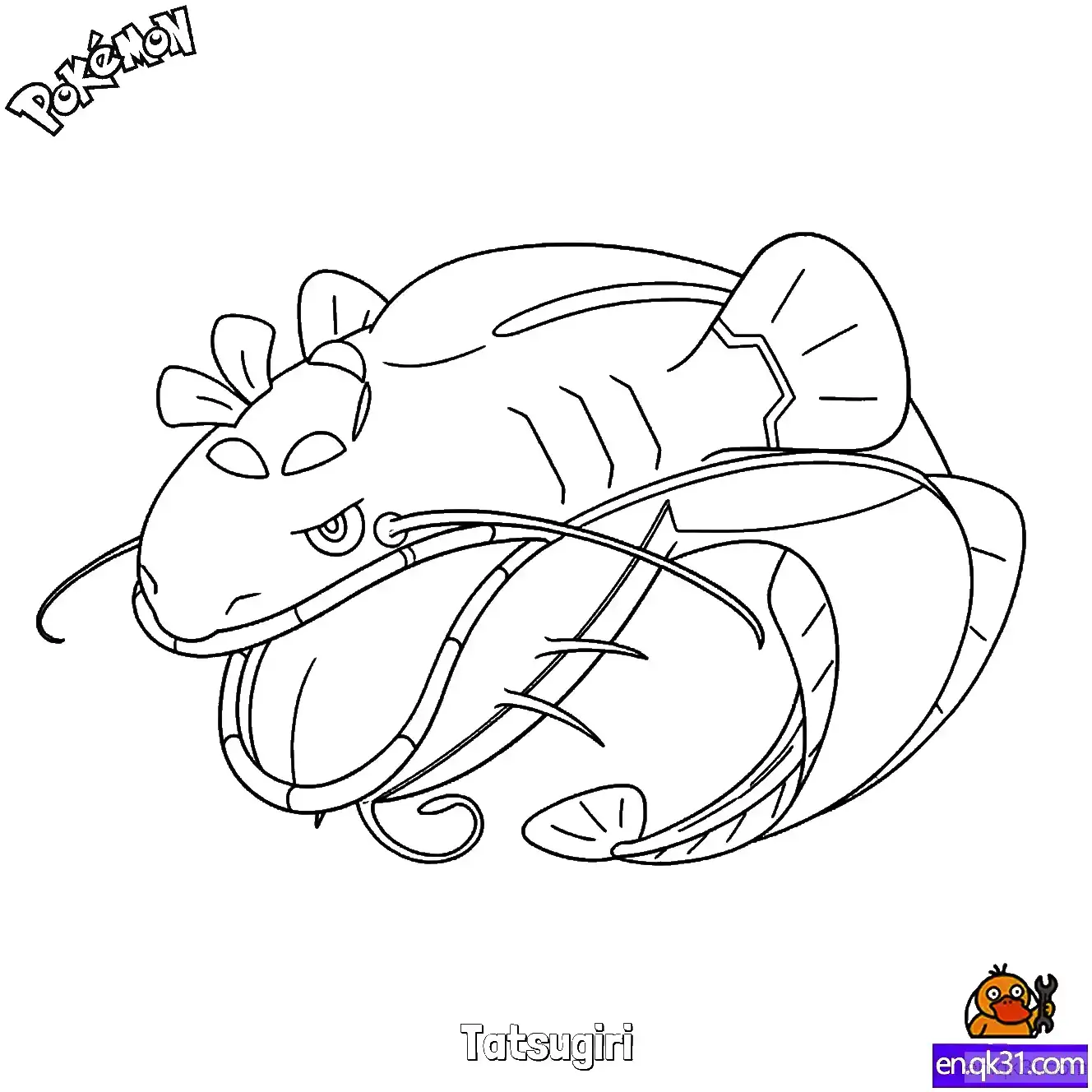 Tatsugiri Coloring Page - Free Printable Pokemon Coloring Sheets ...