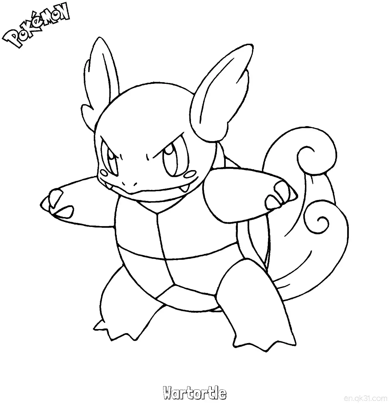 Wartortle Coloring Page - Free Printable Pokemon Coloring Sheets ...