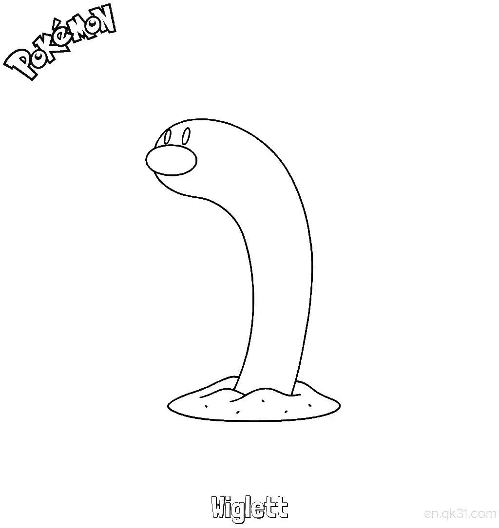 Wiglett Coloring Page - Free Printable Pokemon Coloring Sheets ...