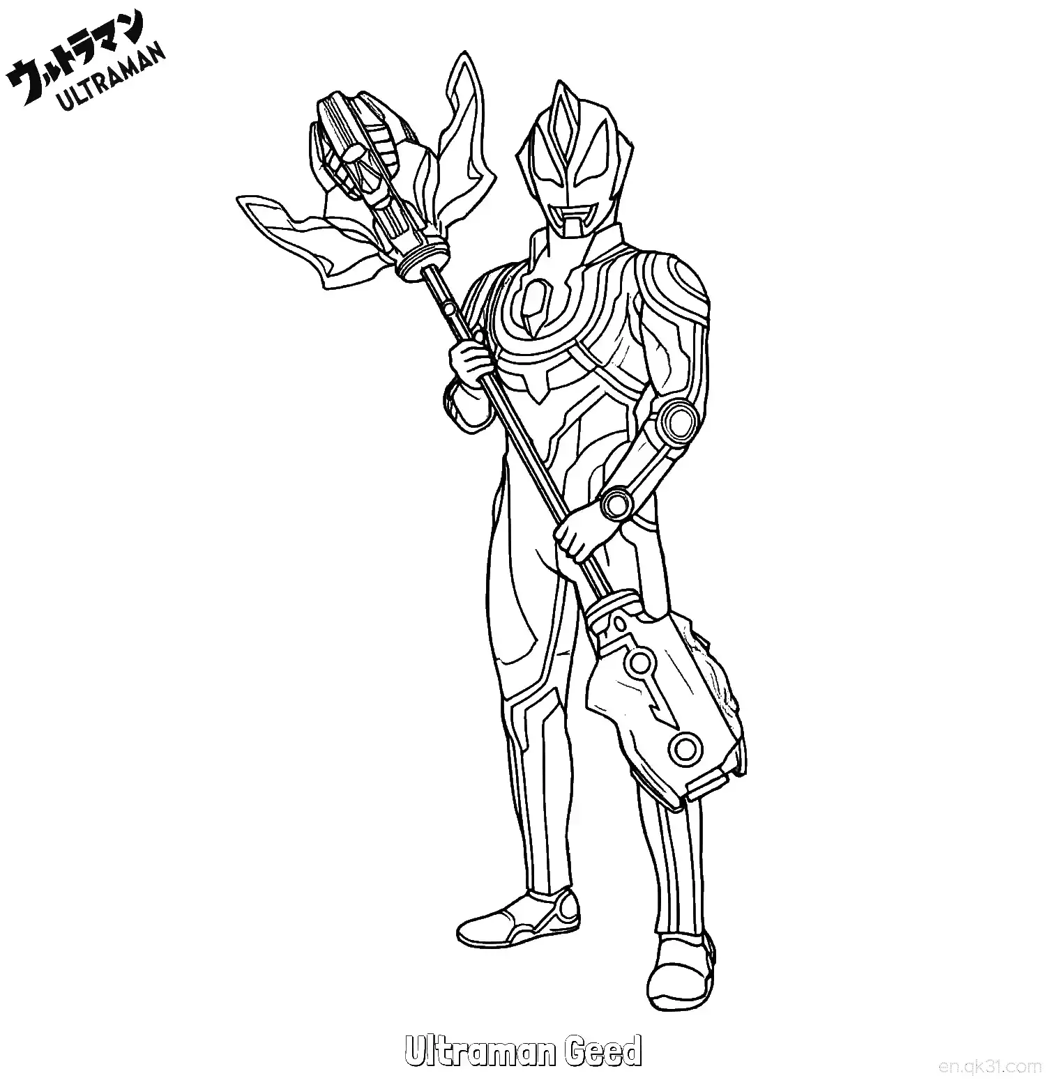 Ultraman Geed 2 Coloring Page - Free Printable Ultraman PDF Coloring ...