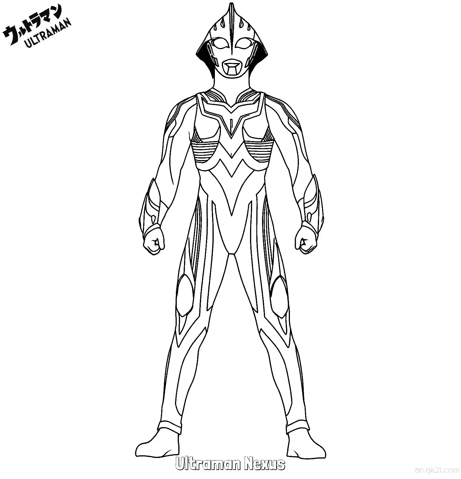 Ultraman Nexus Coloring Page - Free Printable Ultraman PDF Coloring ...