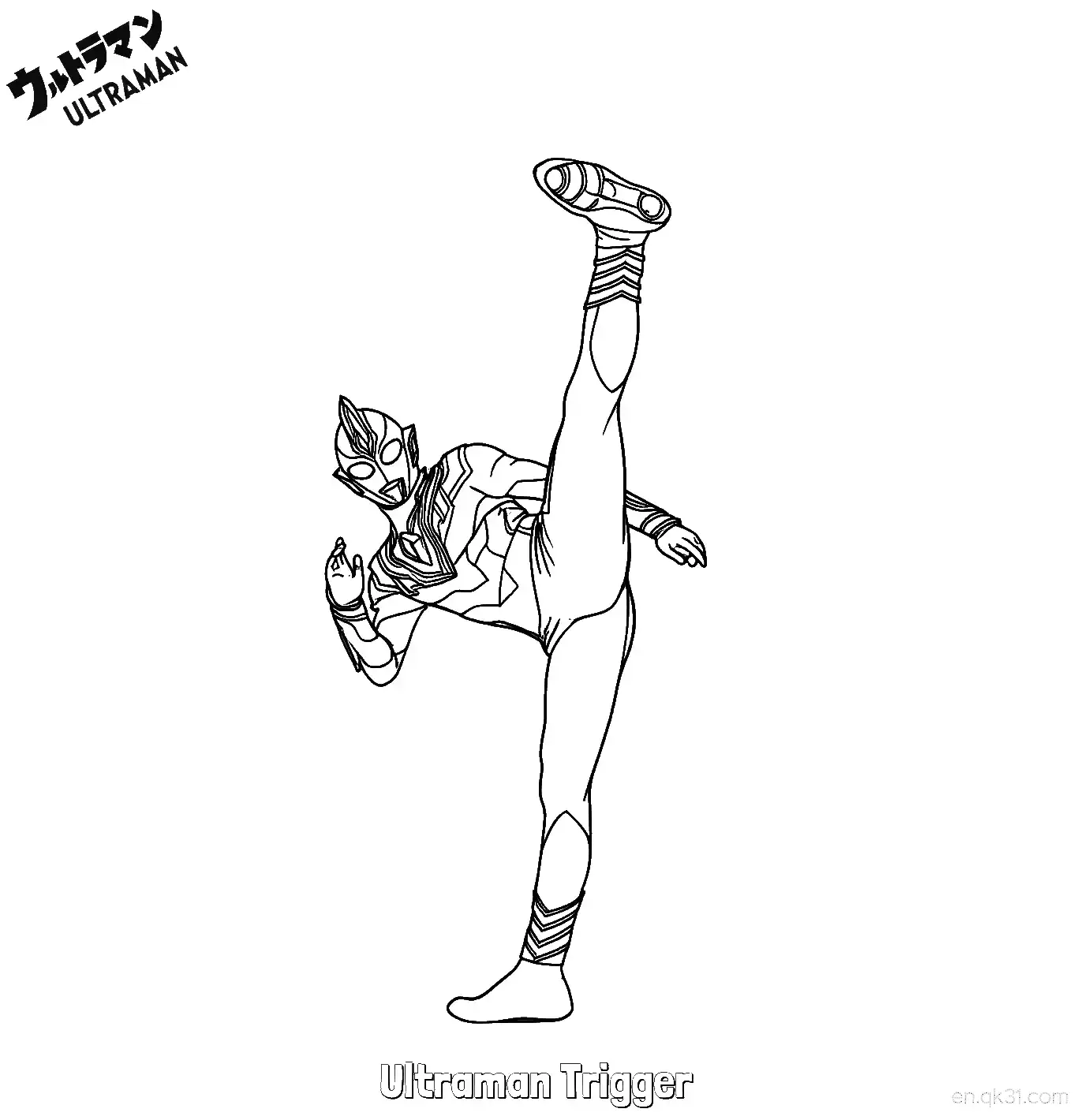 Ultraman Trigger 3 Coloring Page - Free Printable Ultraman PDF Coloring ...